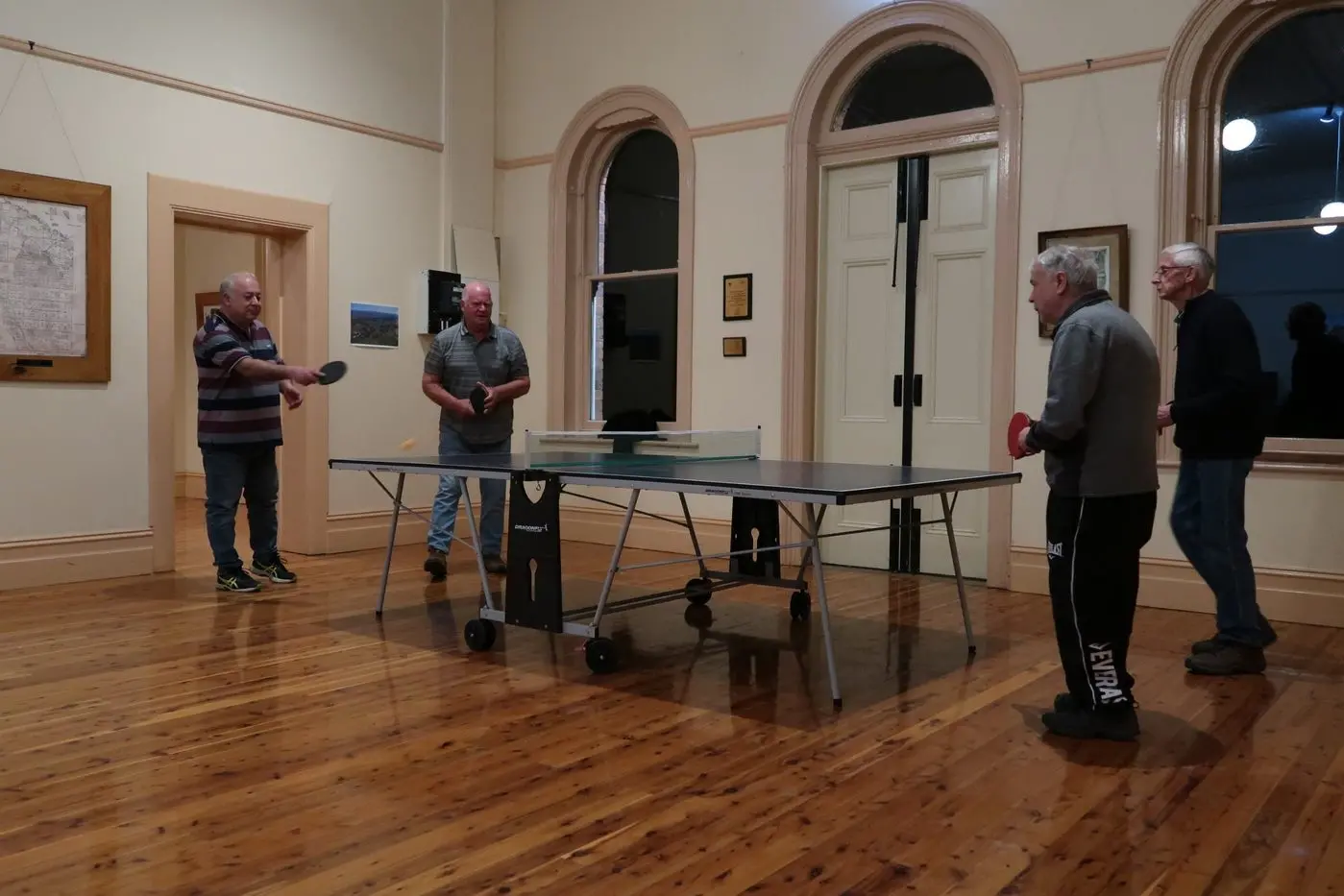 Oxley Hall echoed with ping pong