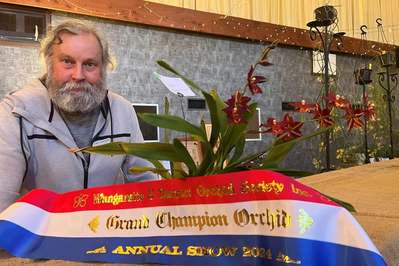 Novice takes champion honours at spring Wangaratta orchid show