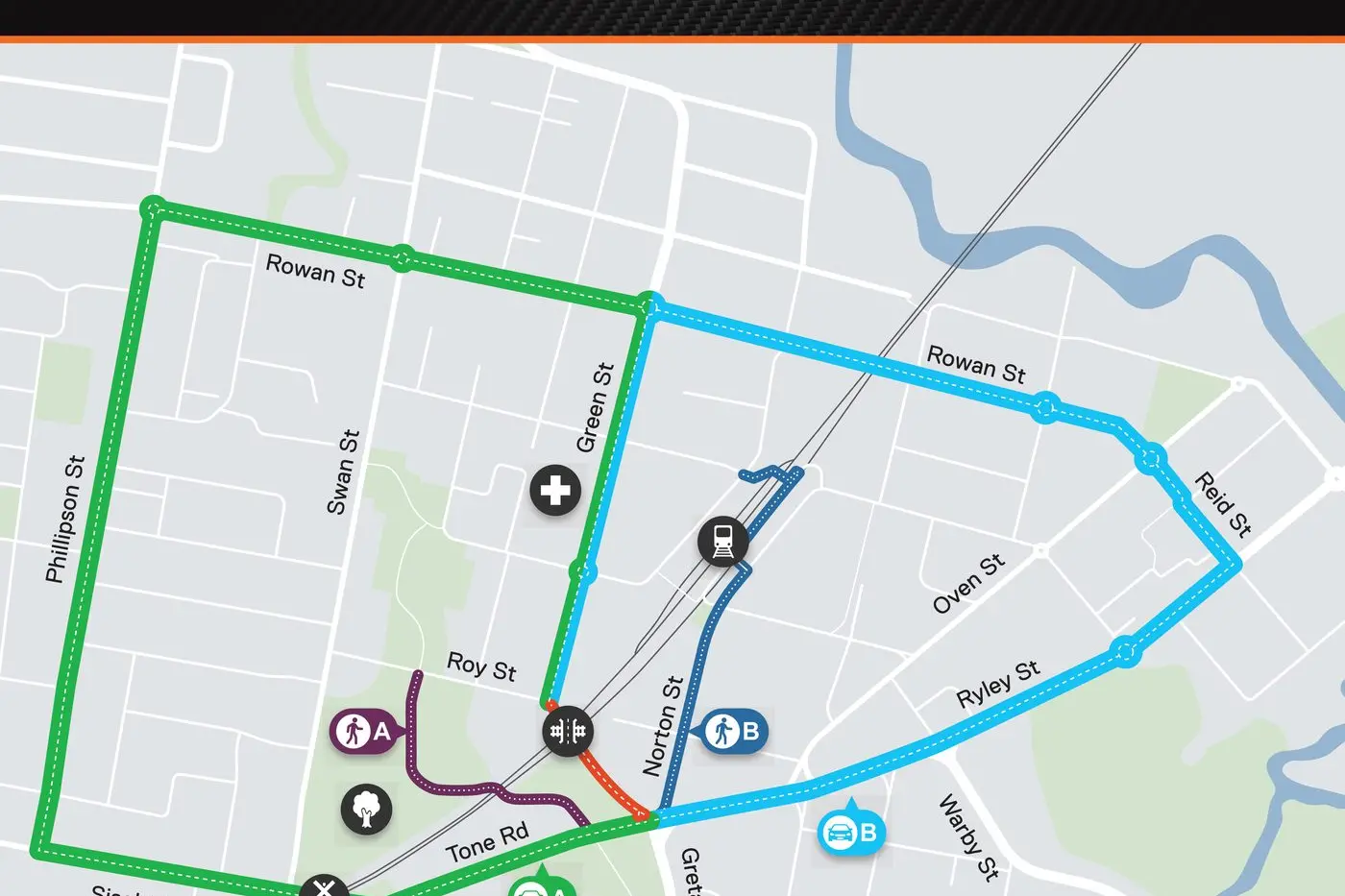 Green St detour map released
