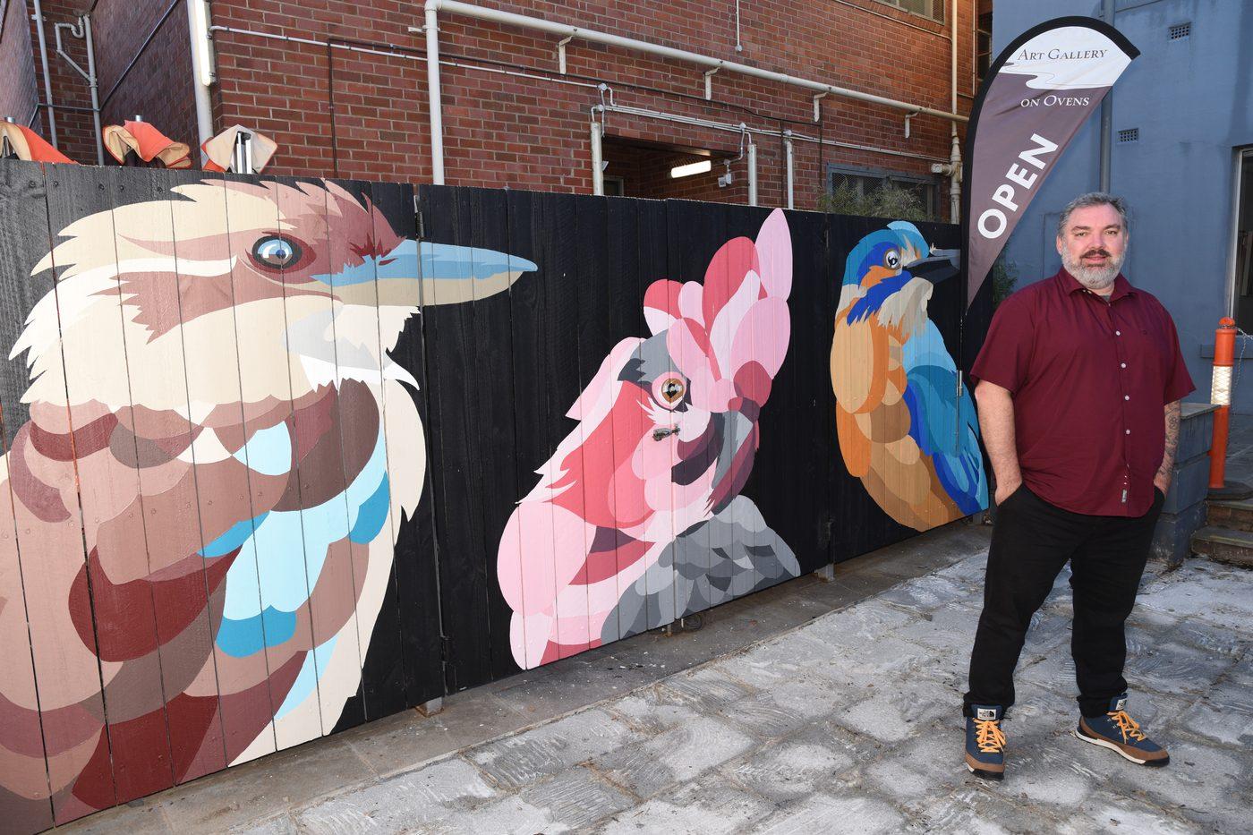 A bird's eye view of Ronan's latest mural