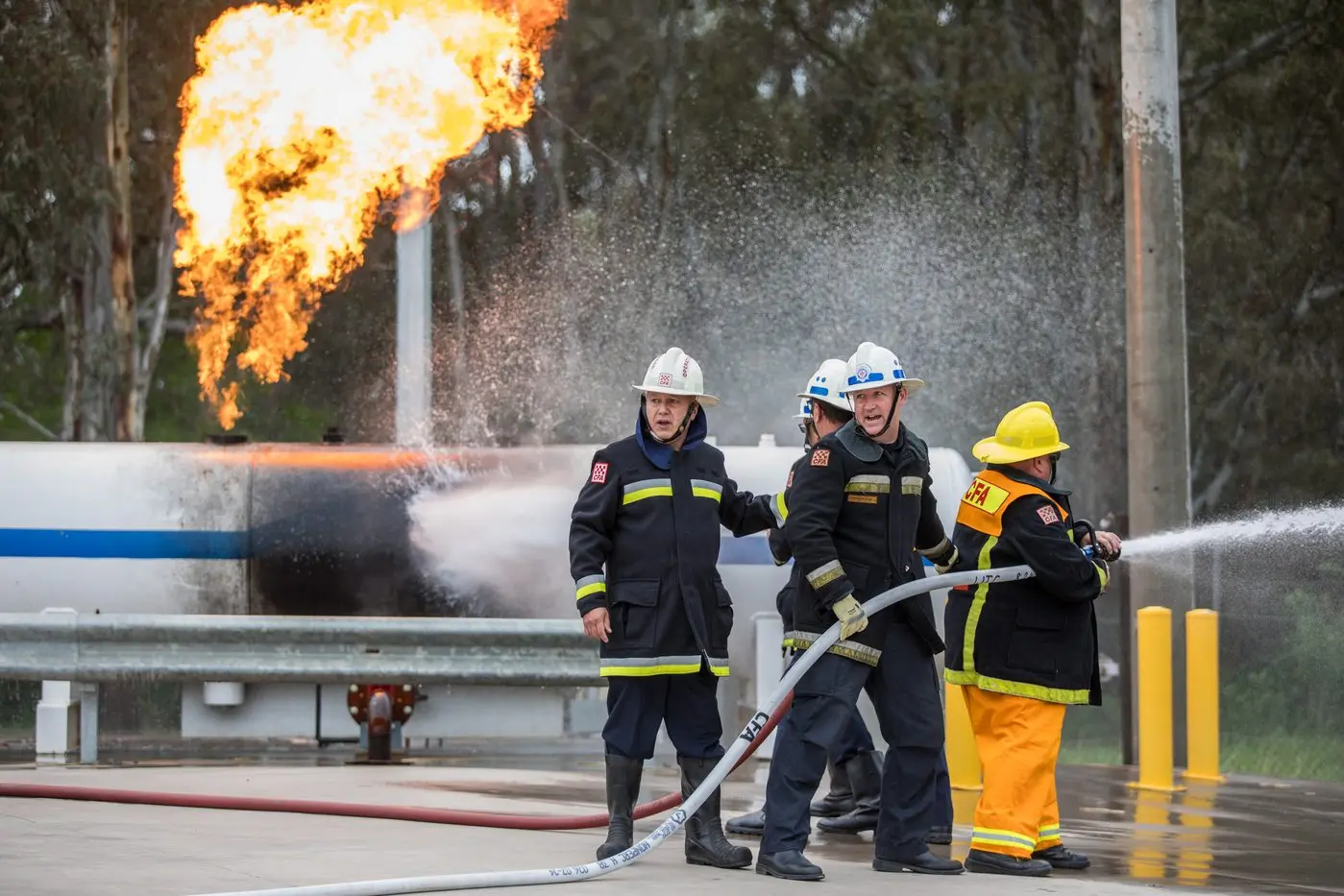 Emergency response at CFA training facility