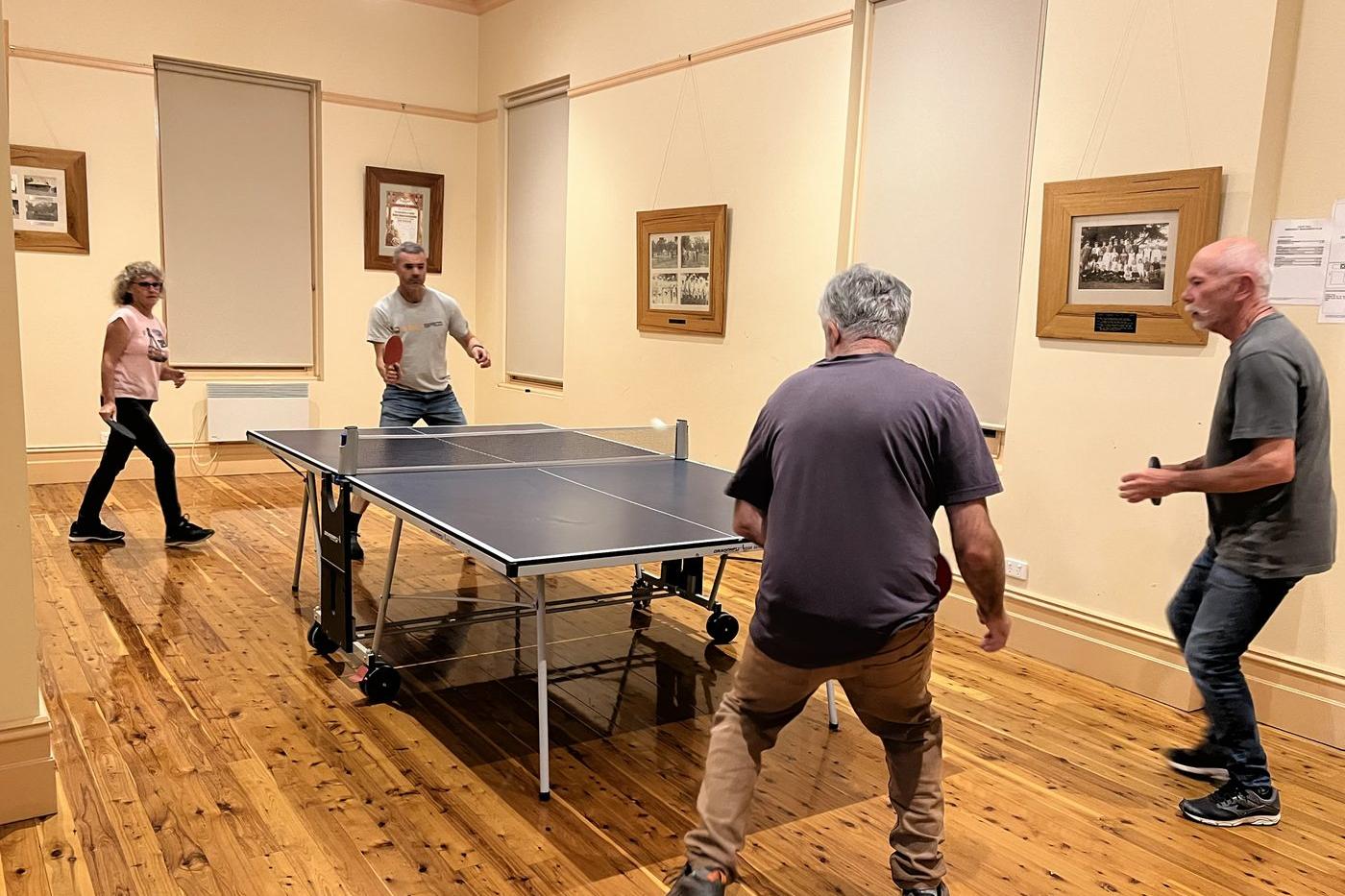 Non-stop, riveting action at Oxley social table tennis