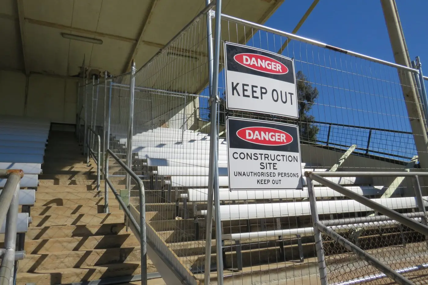 Work underway on Richardson Stand