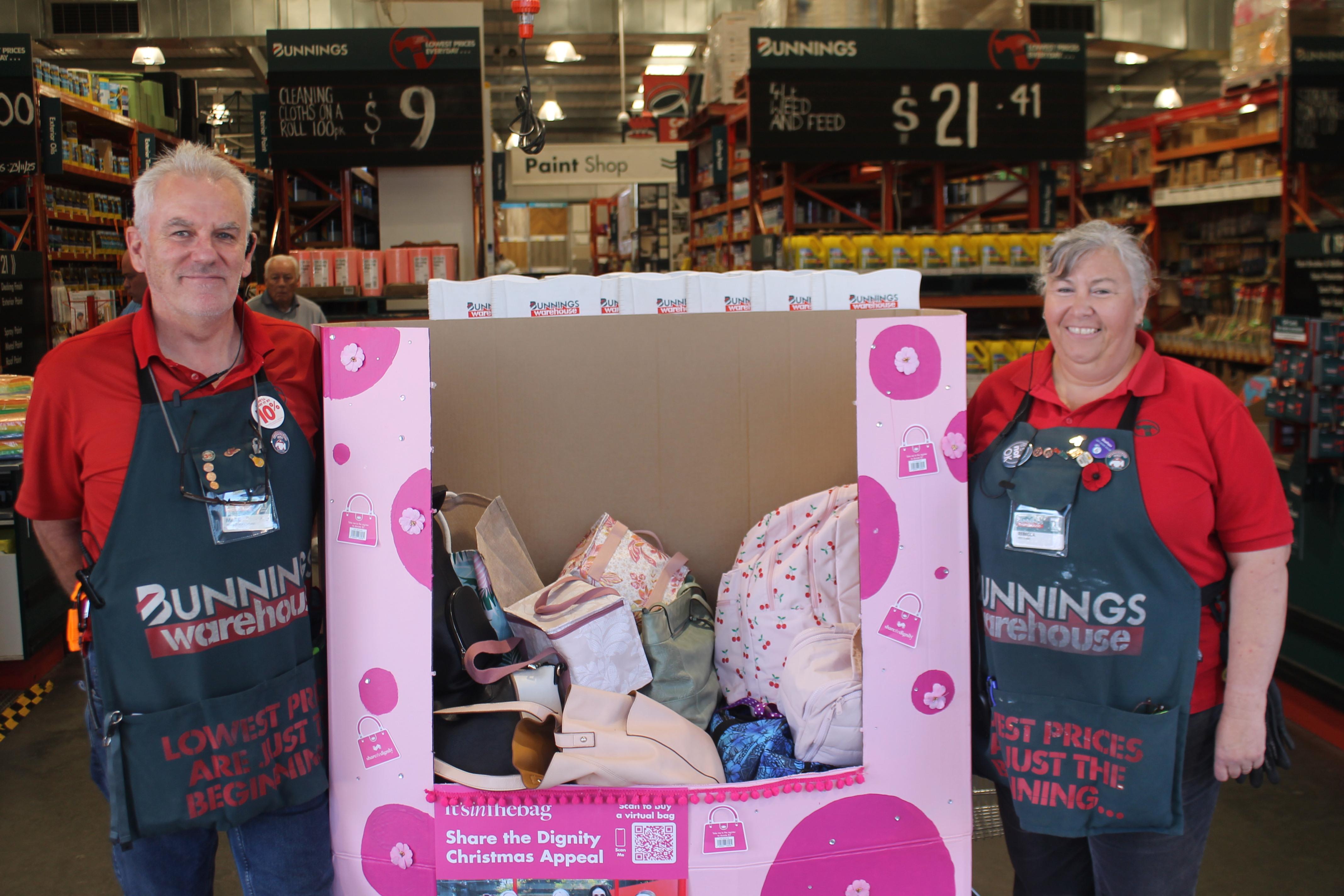 Donate bags at Bunnings Wangaratta and help Share the Dignity